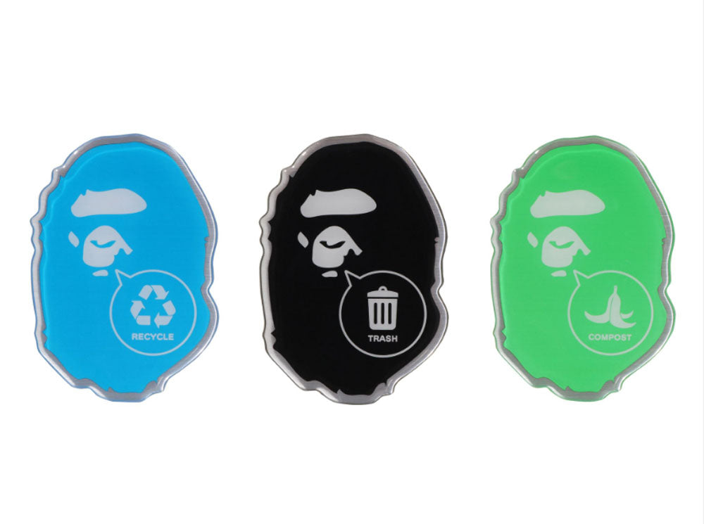 A BATHING APE APE HEAD TRASH CAN STICKER – happyjagabee store
