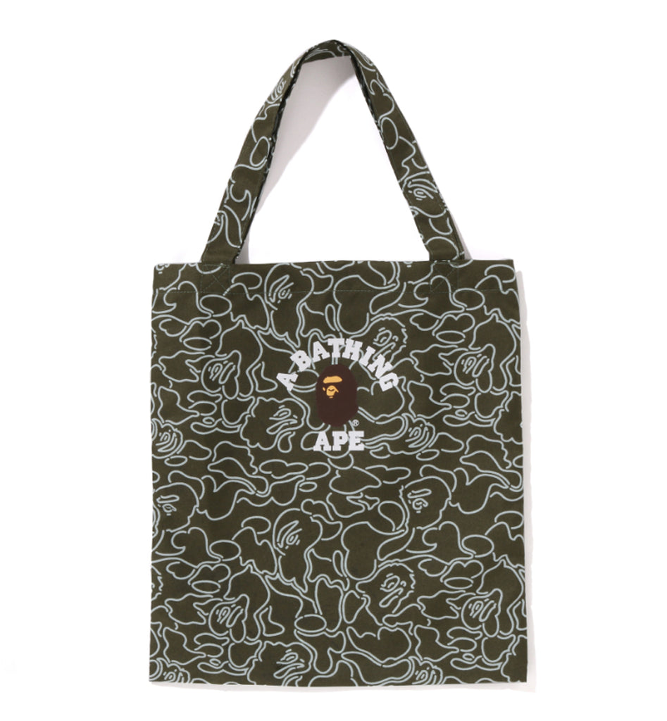 A BATHING APE BAPE KIDS NEON CAMO COLLEGE RAIN PONCHO TOTE SET ...