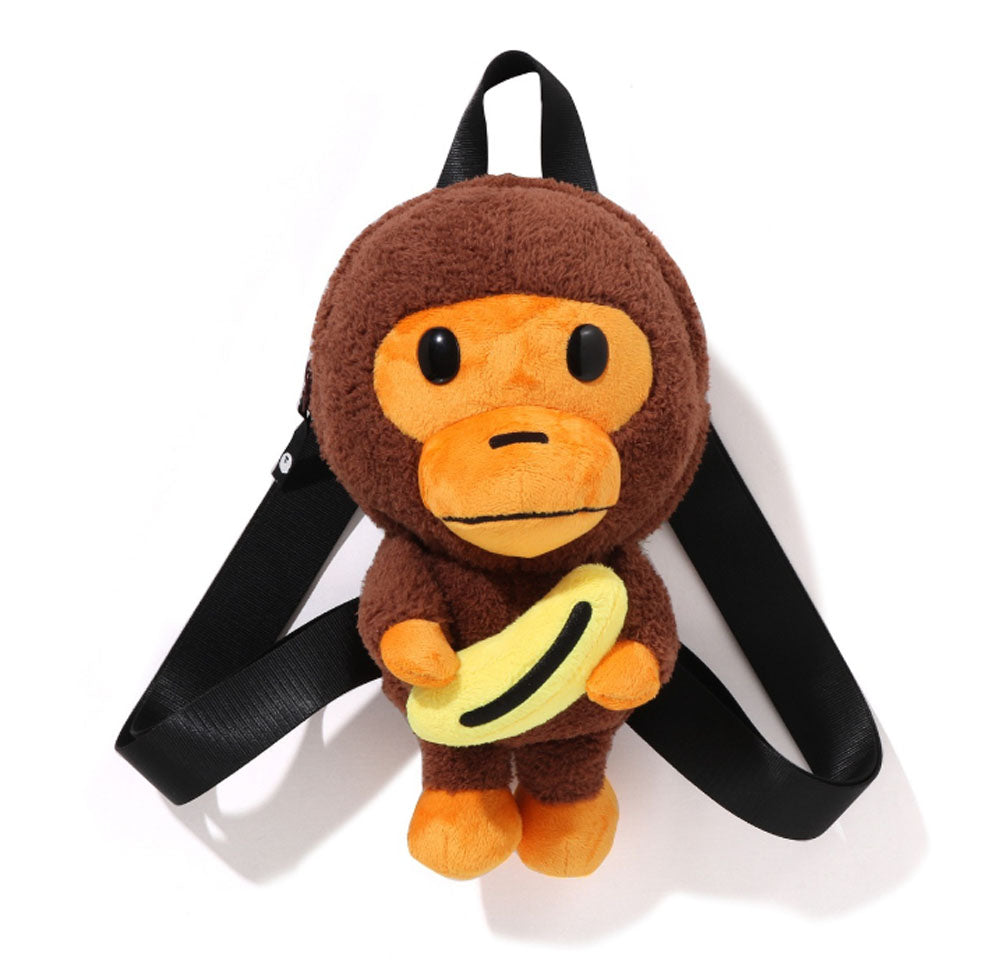 A BATHING APE BAPE KIDS BABY MILO BANANA PLUSH DOLL DAYPACK ...