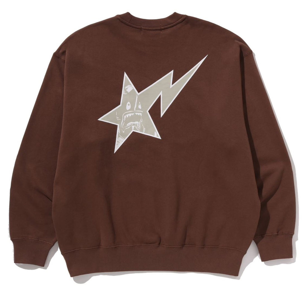 A BATHING APE BAPE SLOGAN RELAXED FIT CREWNECK SWEAT SHIRT ...