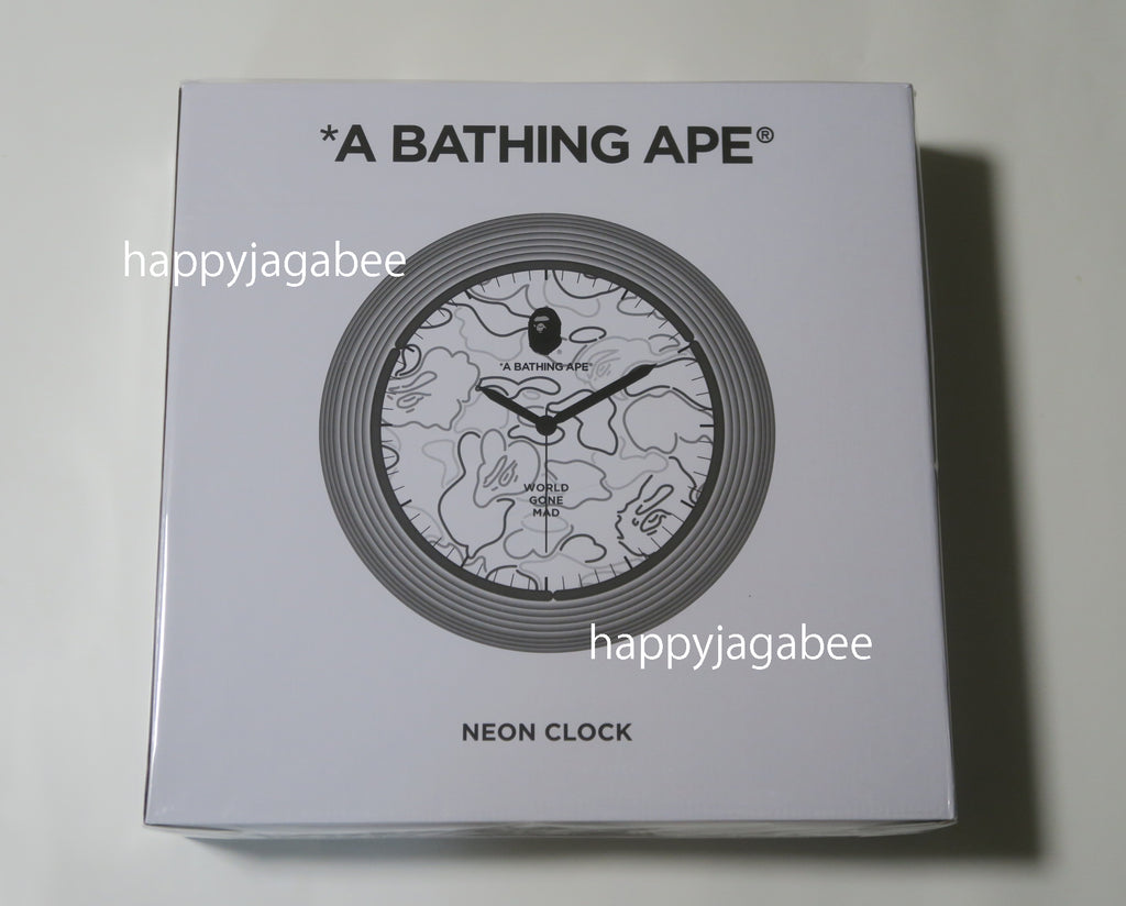A BATHING APE BAPE NEON CLOCK – happyjagabee store