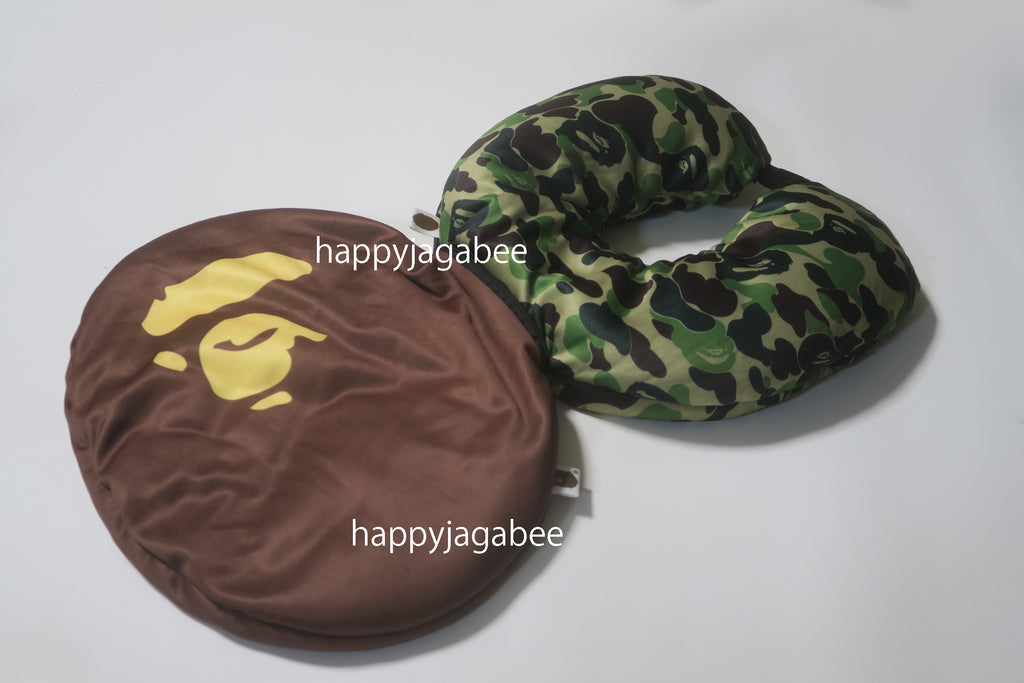 A BATHING APE ABC CAMO 2WAY APE HEAD NECK PILLOW – happyjagabee store