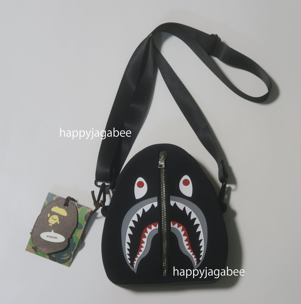 A BATHING APE SHARK SILICON SHOULDER BAG – happyjagabee store