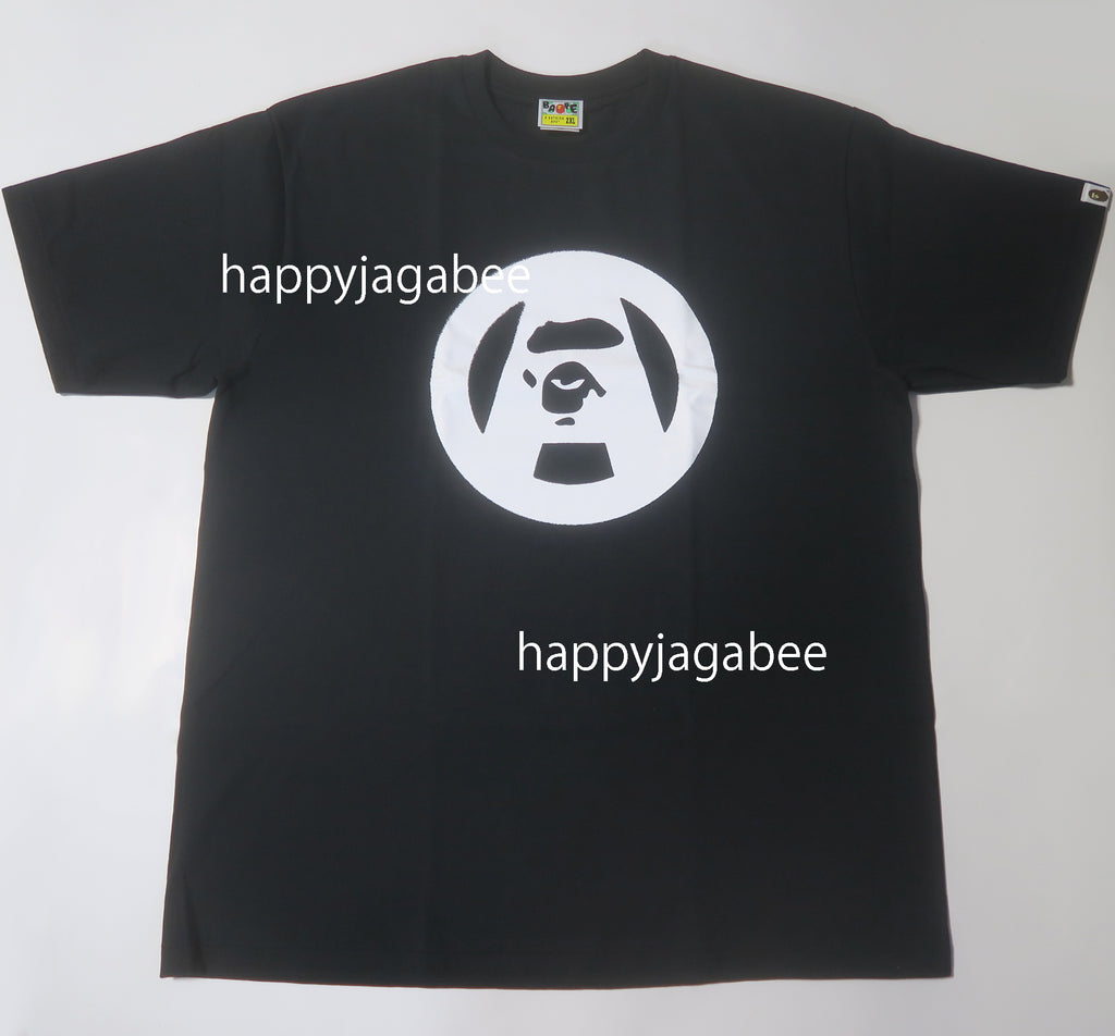 A BATHING APE STENCIL CIRCLE APE FACE TEE – happyjagabee store