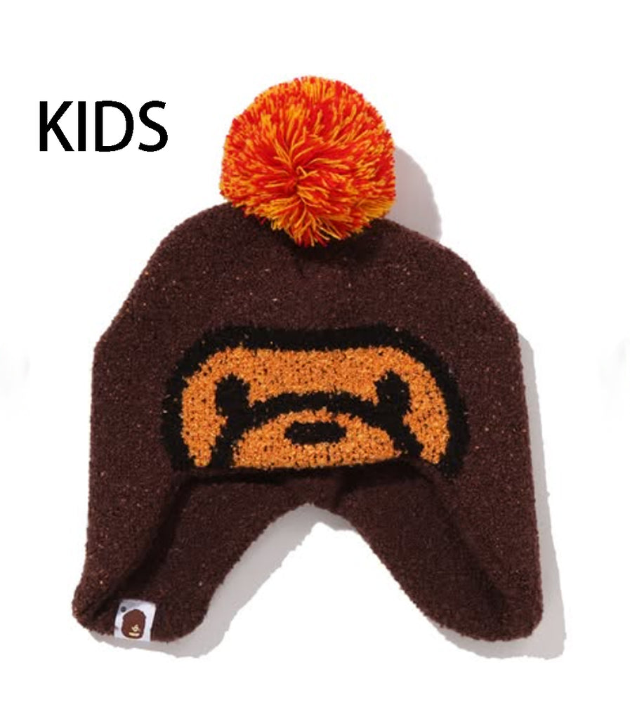 A BATHING APE BAPE KIDS MILO FACE KNIT CAP – happyjagabee store