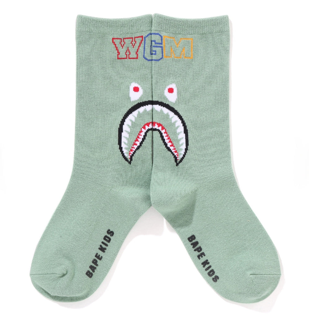 A BATHING APE BAPE KIDS SHARK SOCKS – happyjagabee store