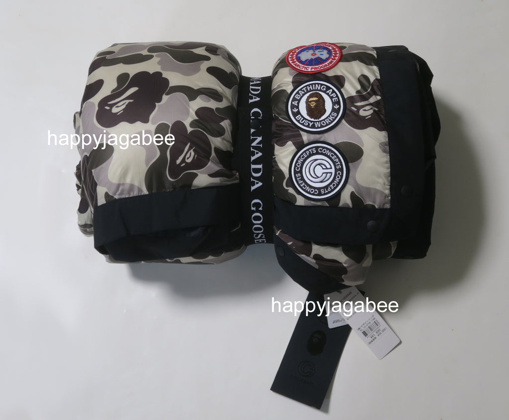 A BATHING APE CANADA GOOSE x BAPE CONCEPTS ABC CAMO DOWN BLANKET ...